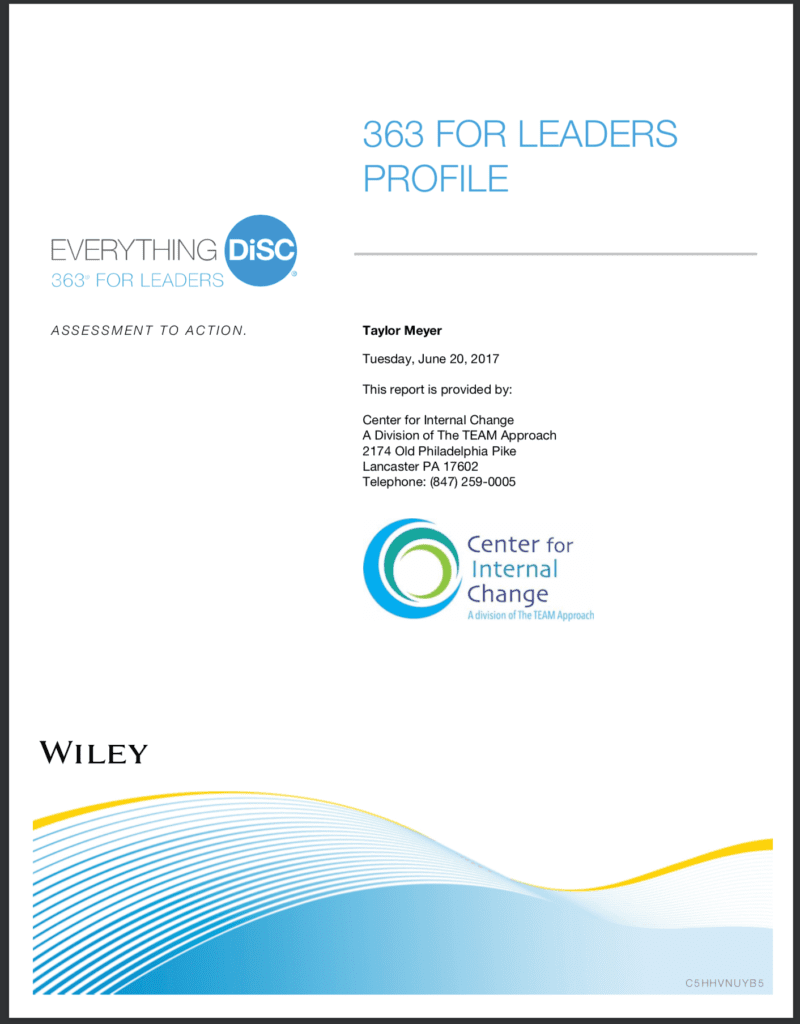 Everything DiSC 363 for Leaders - 360 Degree Feedback Survey