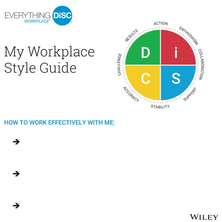 DiSC Interaction Guides and Style Guides - Help keep your training alive