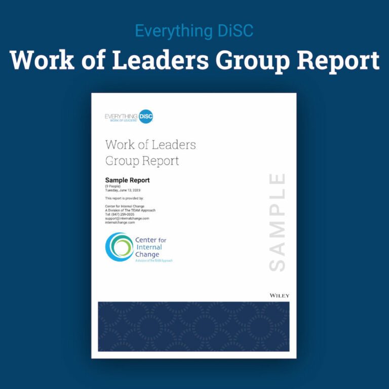 Purchase the Everything DiSC® Work of Leaders Group Report